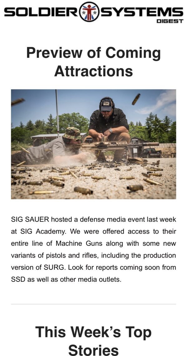 Soldier Systems Daily - An Industry Daily and Tactical Gear News Blog