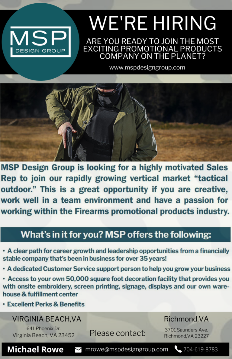TacJobs - Expanding MSP Design Group Seeks Sales Rep for Outdoor ...