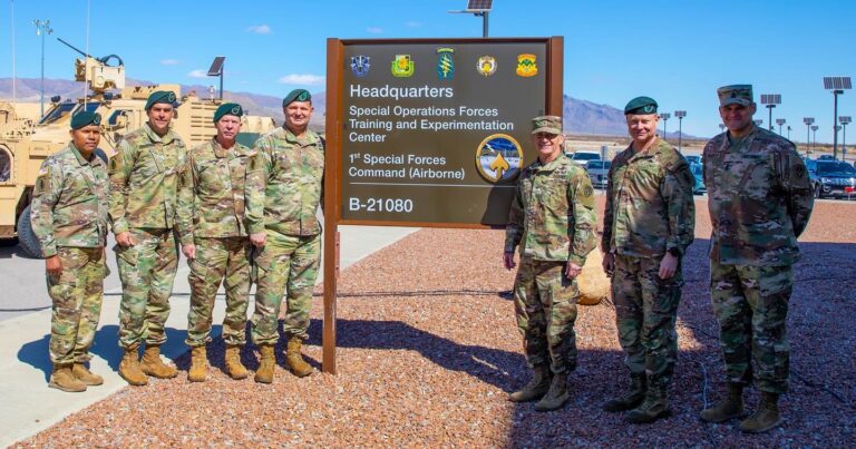 1st SFC(A) Stands Up Special Operations Forces Training ...