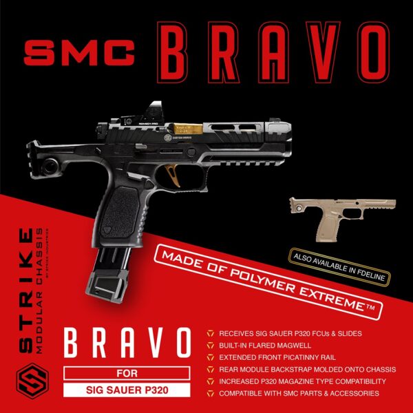 Strike Industries Announces New SMC Bravo Chassis for Sig Sauer P320 | Soldier Systems Daily ...
