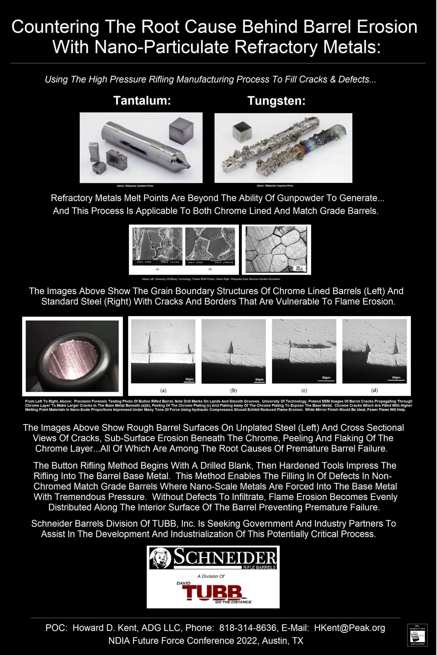 2024 NDIA Future Forces Conference Poster #10 - High Pressure Rifling ...