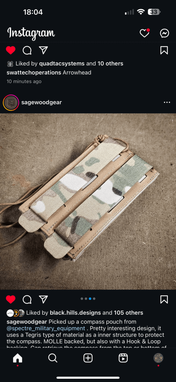 Spectre Military Equipment - Protected Compass Pouch | Soldier Systems ...