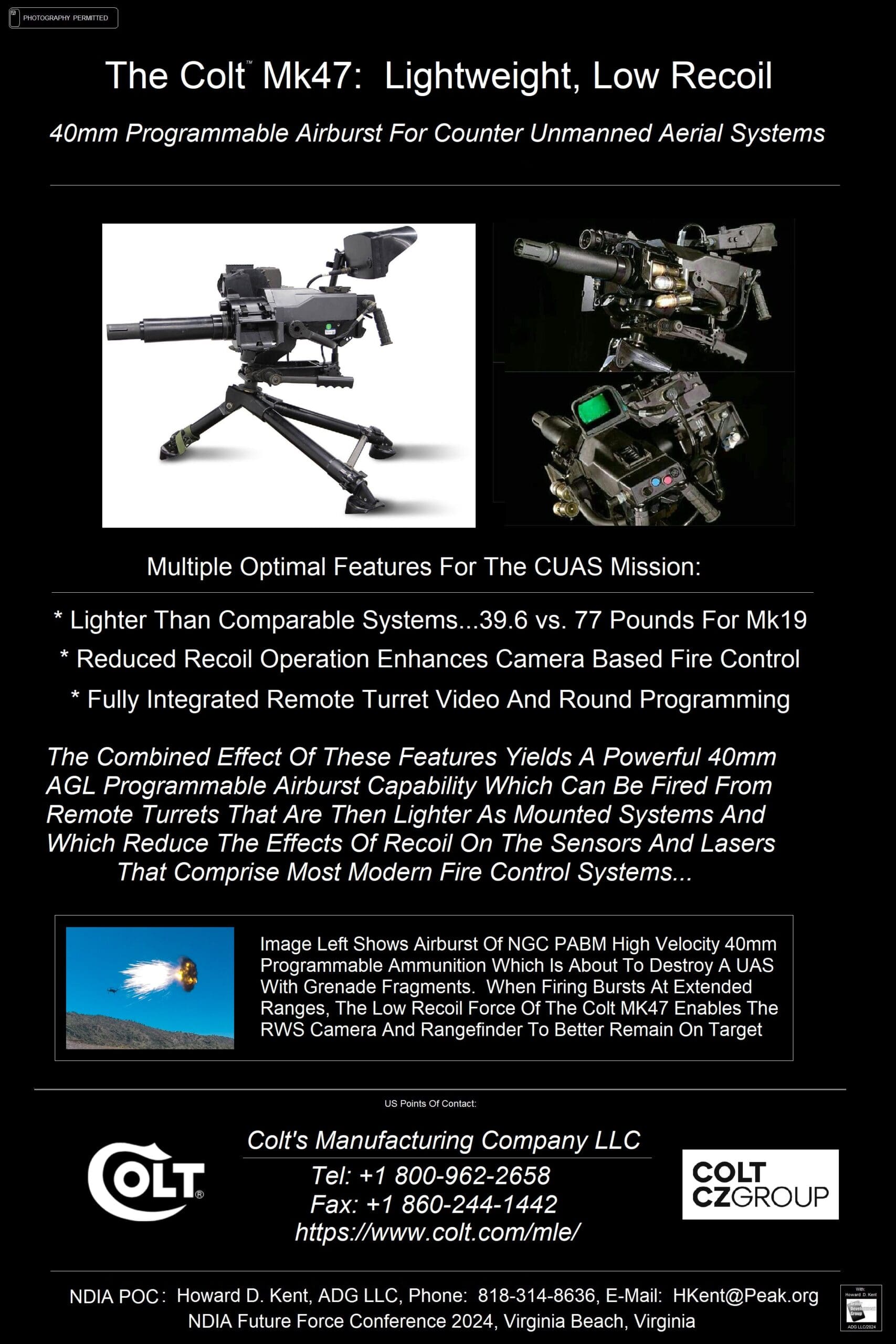 2024 NDIA Future Forces Conference Poster #8 - The Colt Mk47 | Soldier ...