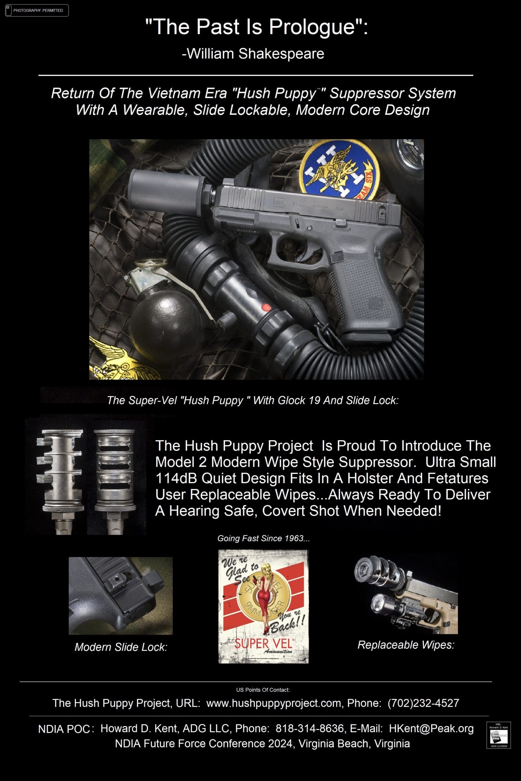 2024 NDIA Future Forces Conference Poster #9 - The Hush Puppy Project | Soldier Systems Daily ...