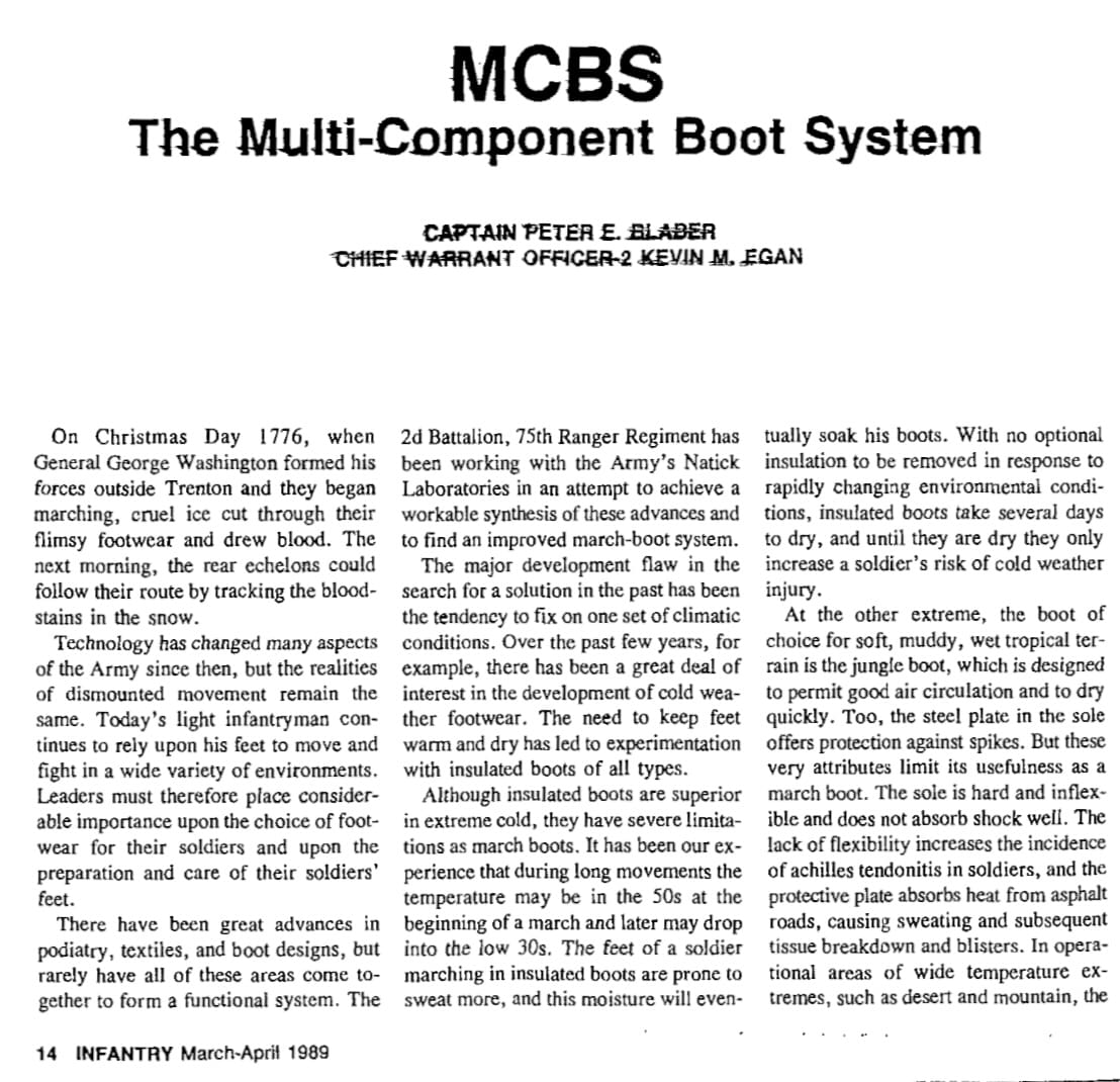 The Multi-Component Boot System | Soldier Systems Daily Soldier Systems ...