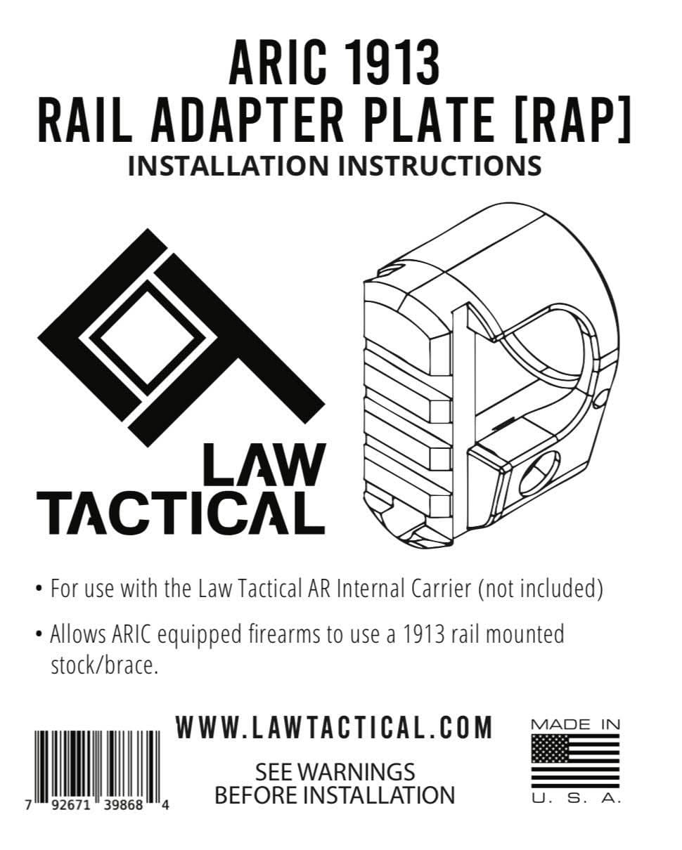 ARIC Compatible Rail Adapter Plate from LAW Tactical | Soldier Systems Daily Soldier Systems Daily