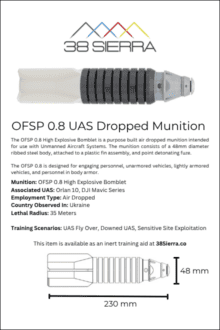 38 Sierra LLC Releases Inert Ordnance for Counter- Unmanned Aircraft ...