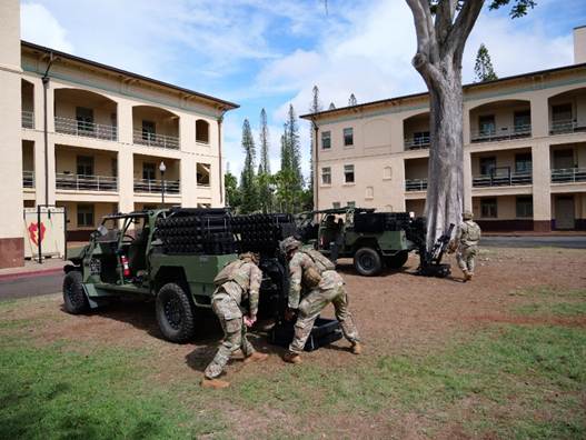 Soldiers Conduct Combat Simulation with Scorpion Light Mobile Mortar ...