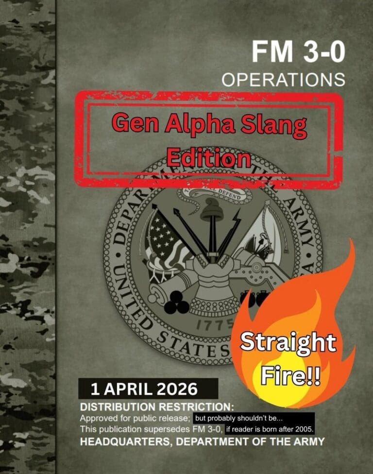 New!!! FM 3-0, Operations - Gen Alpha Edition! | Soldier Systems Daily ...